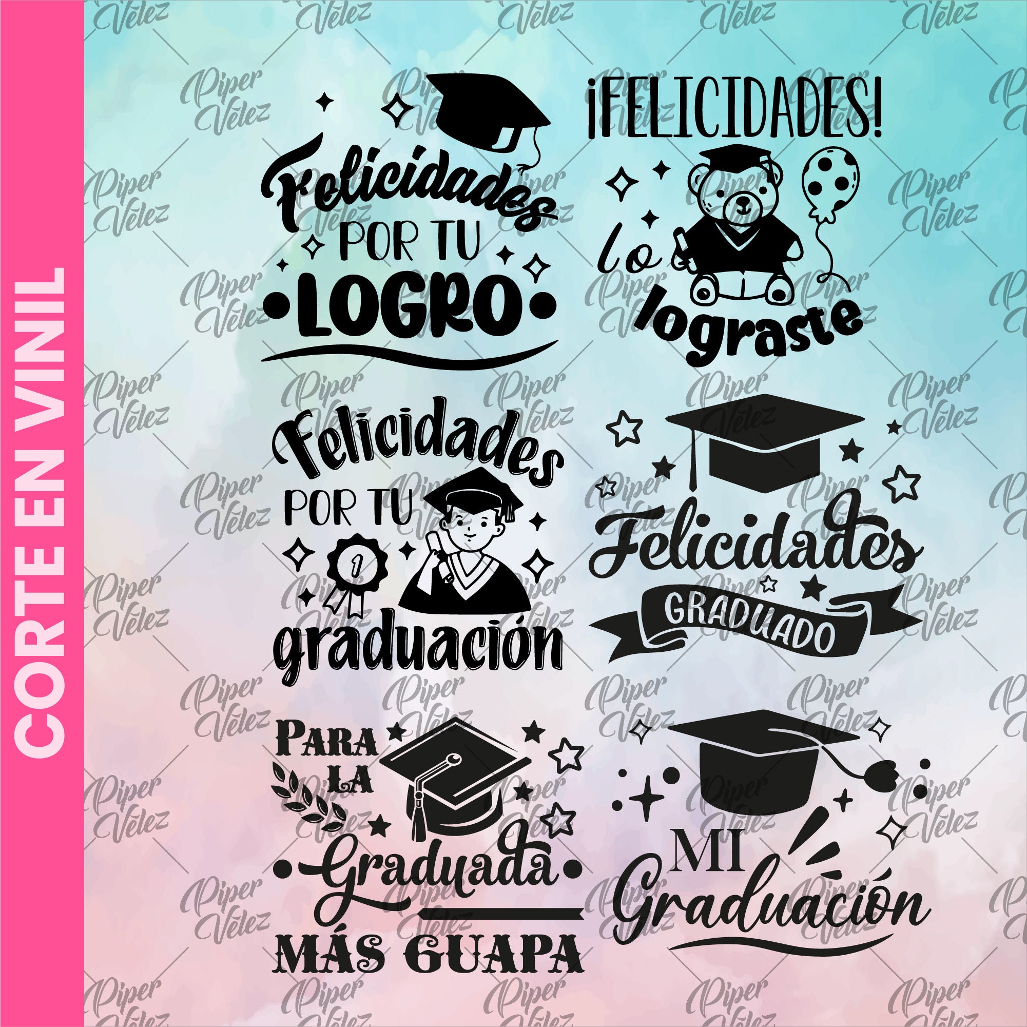 Vectores para graduación - SVG Graduaciones - Vectores para corte ...