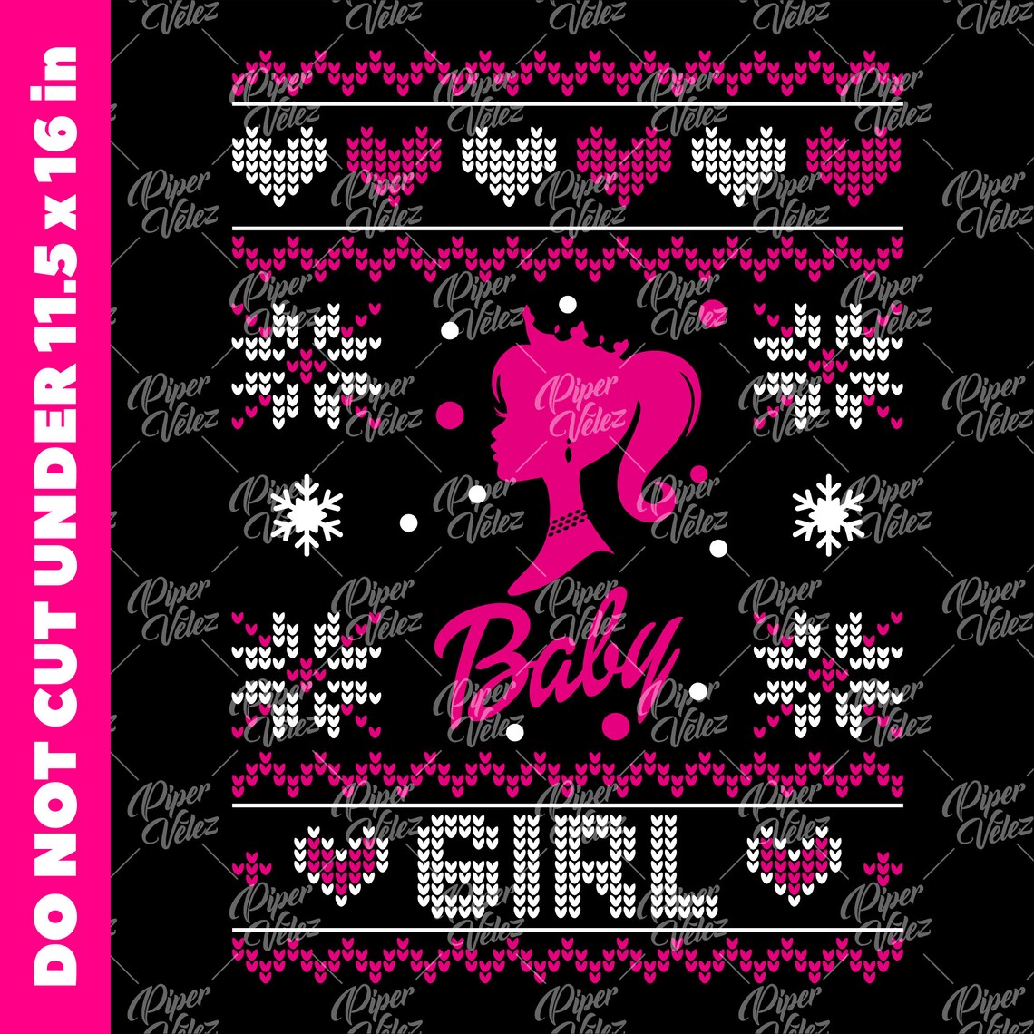 Ugly Sweater Baby Girl SVG Ugly Sweater Doll SVG Ugly - Etsy