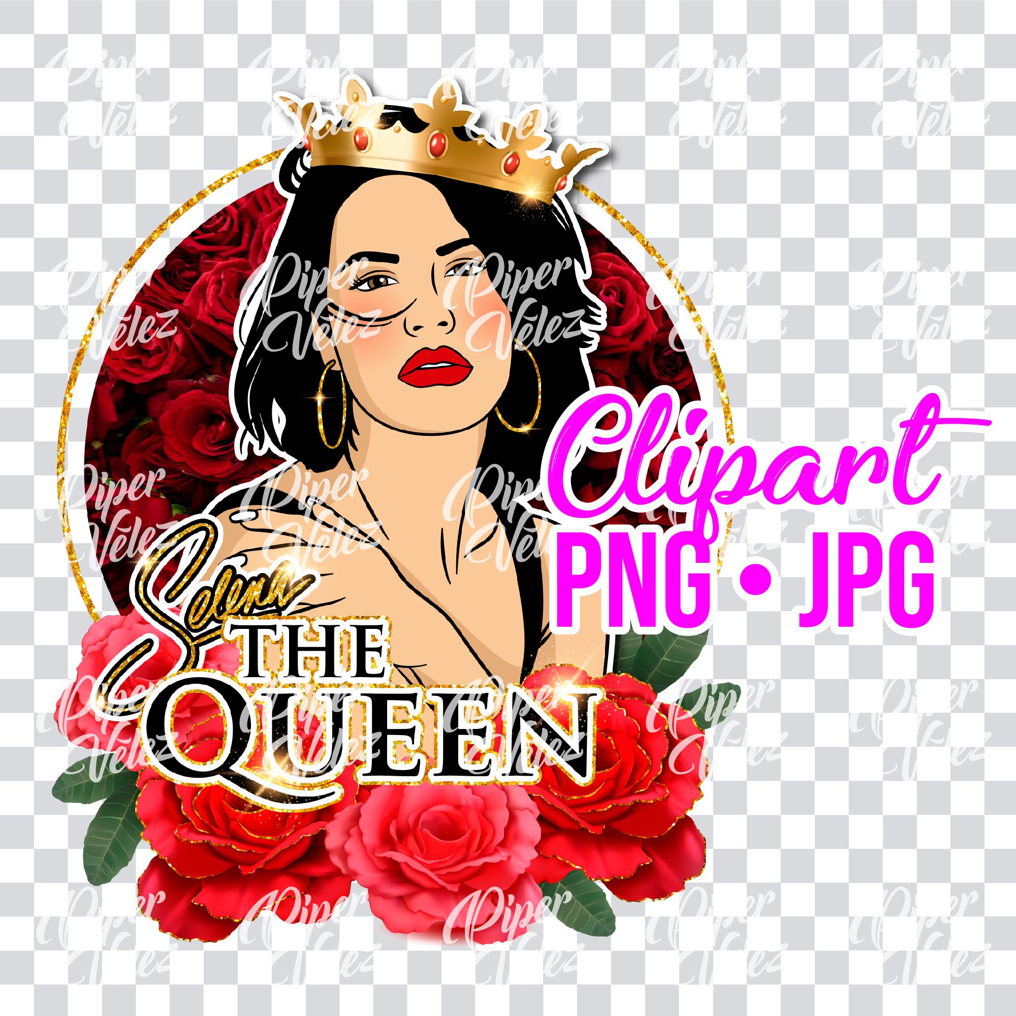 Selena Quintanilla Clipart PNG JPG Queen - Etsy España