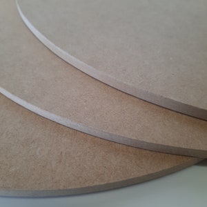 MDF 18 Circles 6 Pack 1/4 Thickness 6mm Thick - Etsy