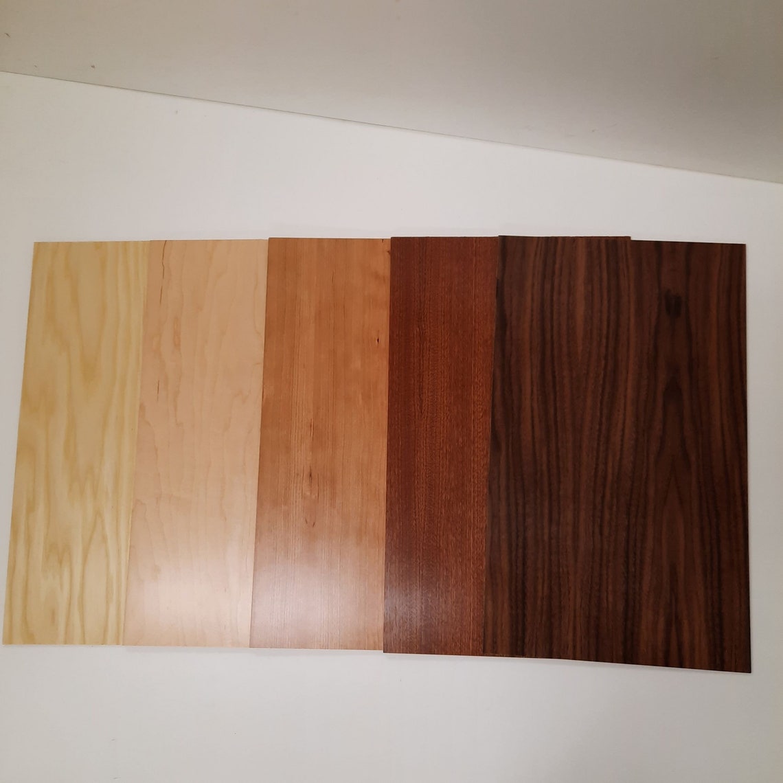 Madera contrachapada de madera maciza muestra 5 paquetes de | Etsy