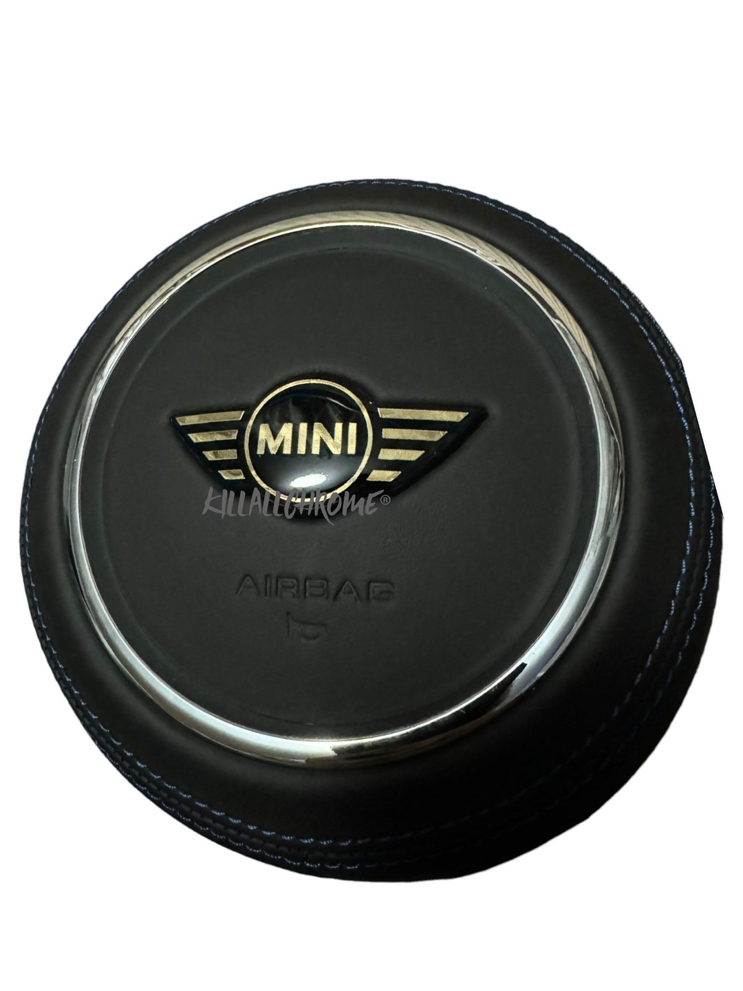 MINI Cooper S JCW Steering Wheel Gold Black Badge Gel Overlay Fits All ...