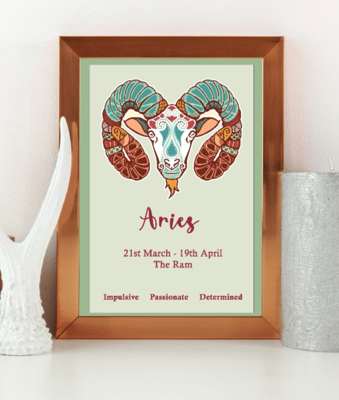 Aries Poster Zodiac Gift Pisces Print the Fish Star Sign - Etsy
