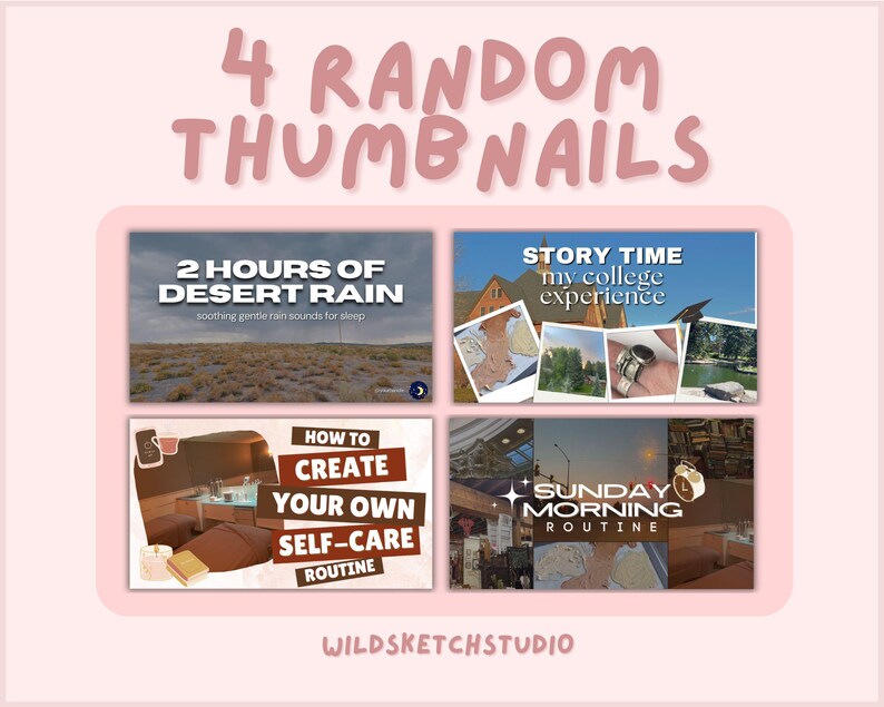 12 Editable Youtube Thumbnail Templates for Canva – Customizable, High ...