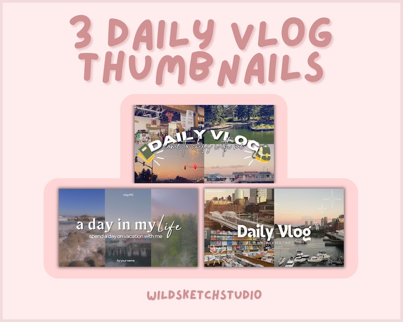 12 Editable Youtube Thumbnail Templates for Canva – Customizable, High ...