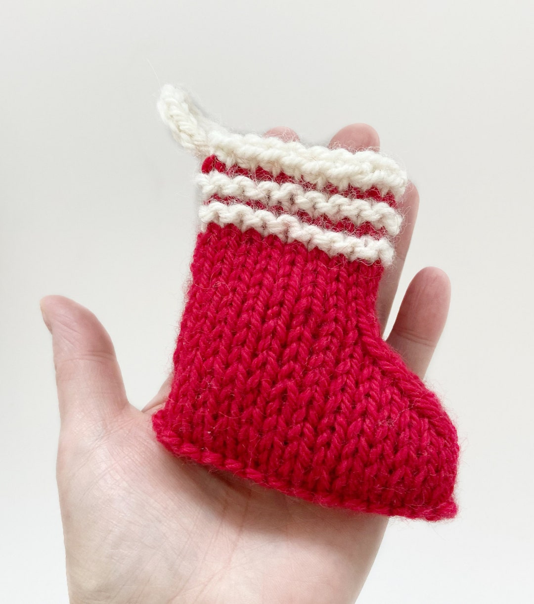 CHRISTMAS STOCKING, Mini Stocking Knit Pattern, Christmas Advent Socks ...
