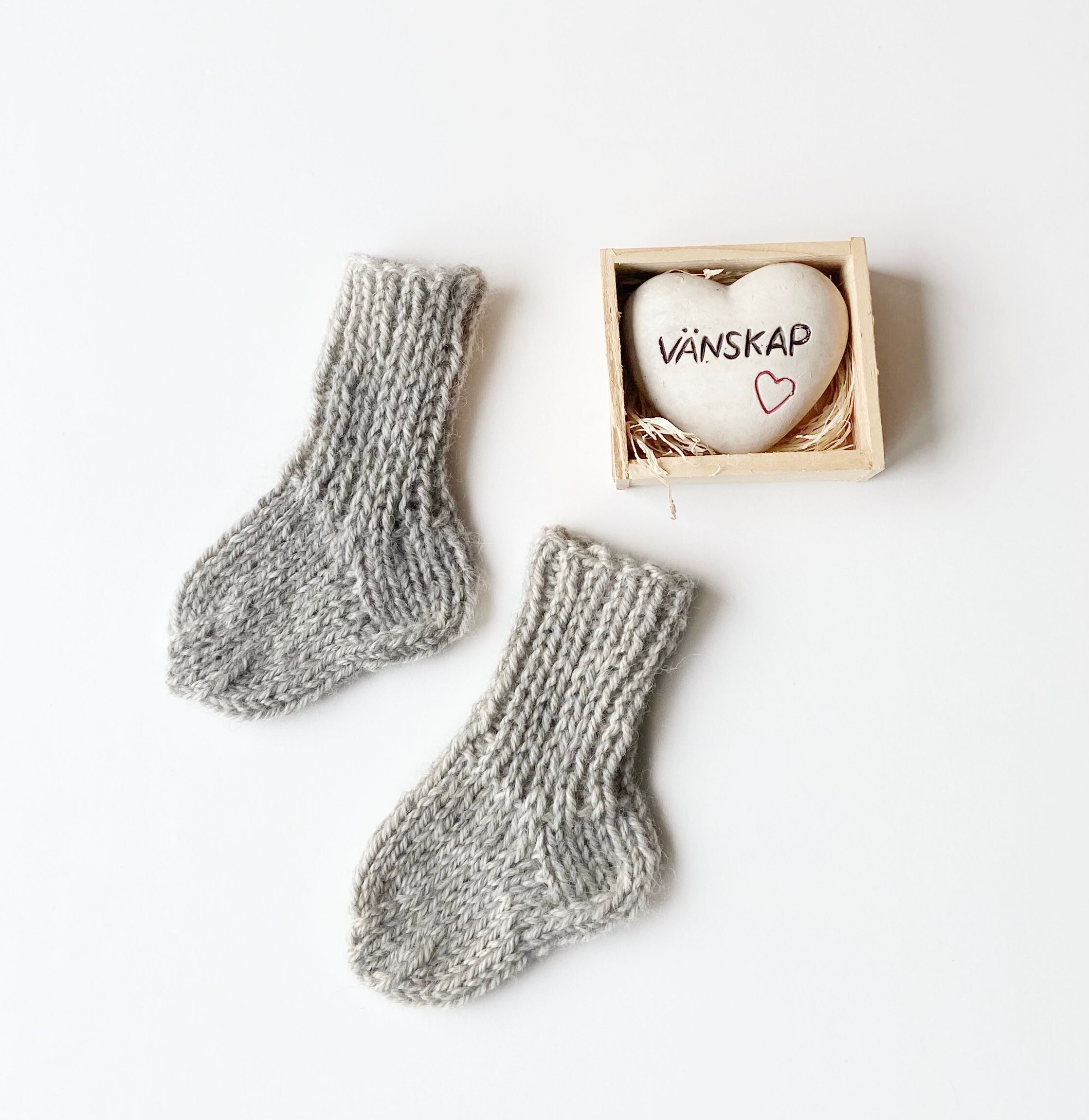 Knit Baby Socks Pattern PDF, Easy Worsted Wool Booties, Beginner ...