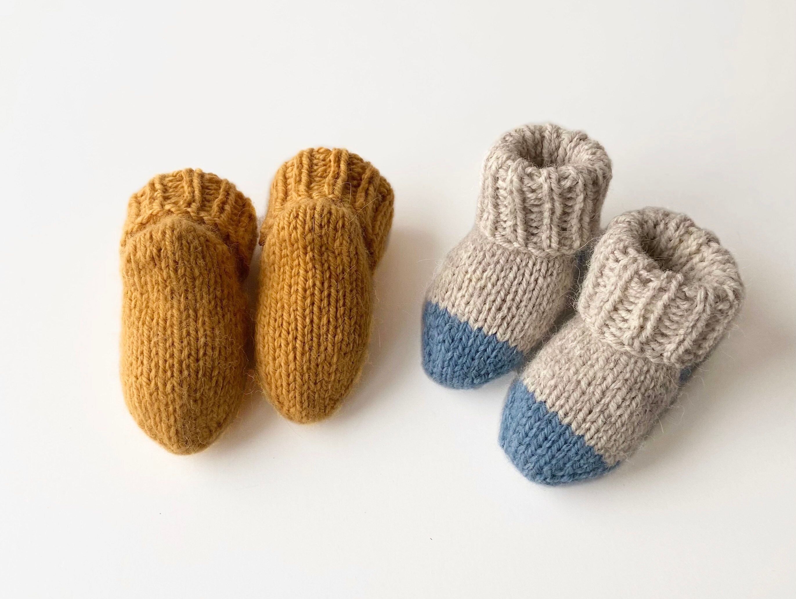SIMPLE BABY SOCKS, Baby Knit Socks, Newborn Socks Pattern, Simple ...