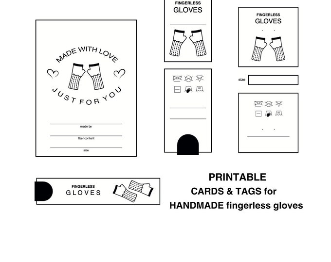 Printable Hand Display Template - Downloadable PDF - Craft Fair Display ...