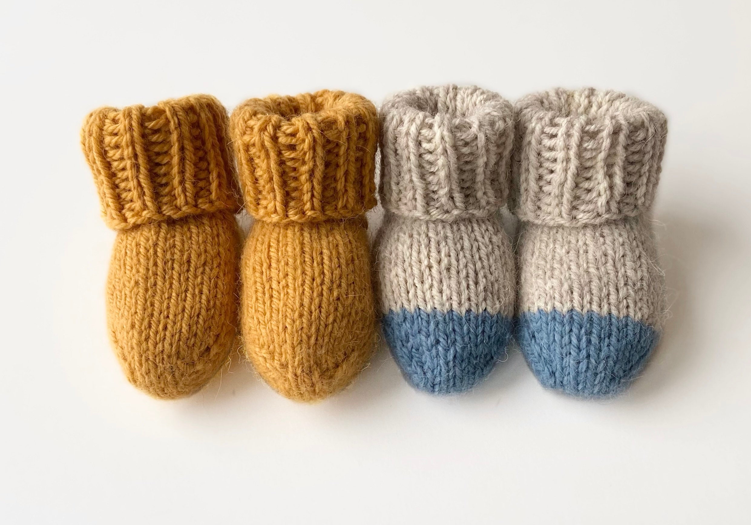 SIMPLE BABY SOCKS, Baby Knit Socks, Newborn Socks Pattern, Simple ...