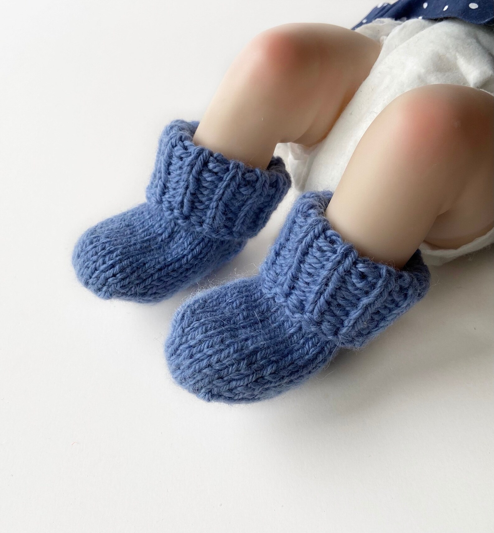 SIMPLE BABY SOCKS, Baby Knit Socks, Newborn Socks Pattern, Simple ...
