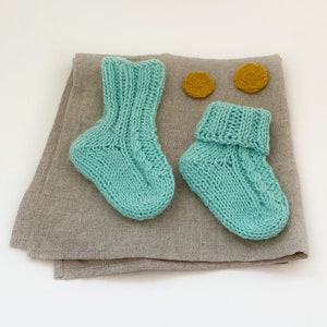 BABY SOCKS Knitting Pattern, Step-by-step Photo Tutorial, Perfect for ...