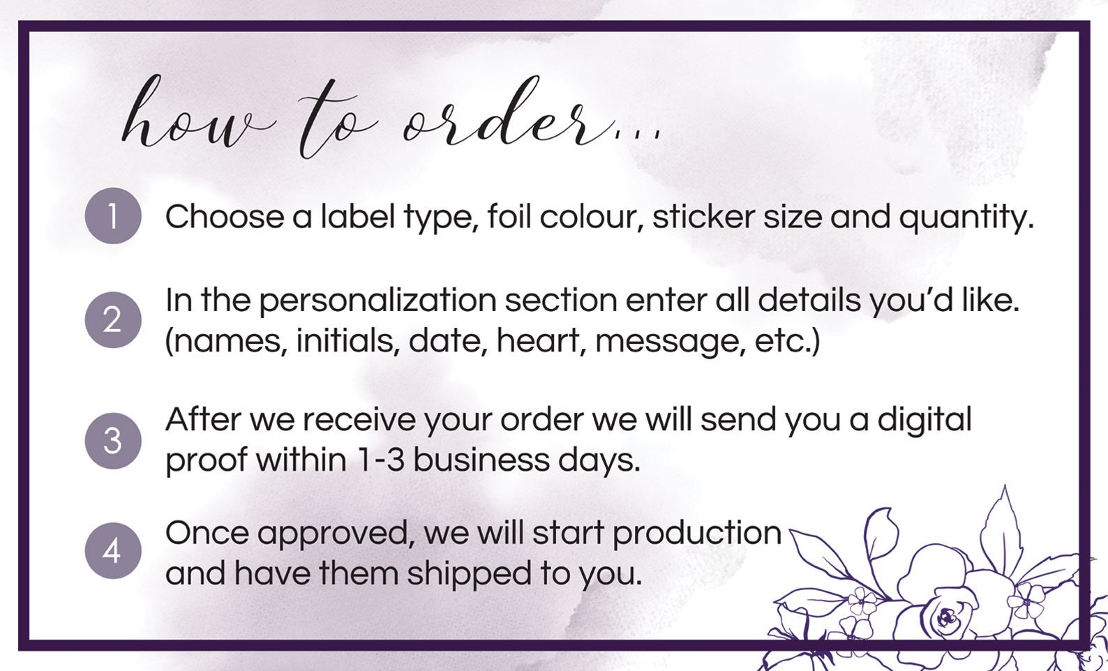 Real Foil Monogram Seal Initial Label Thank You Envelope - Etsy