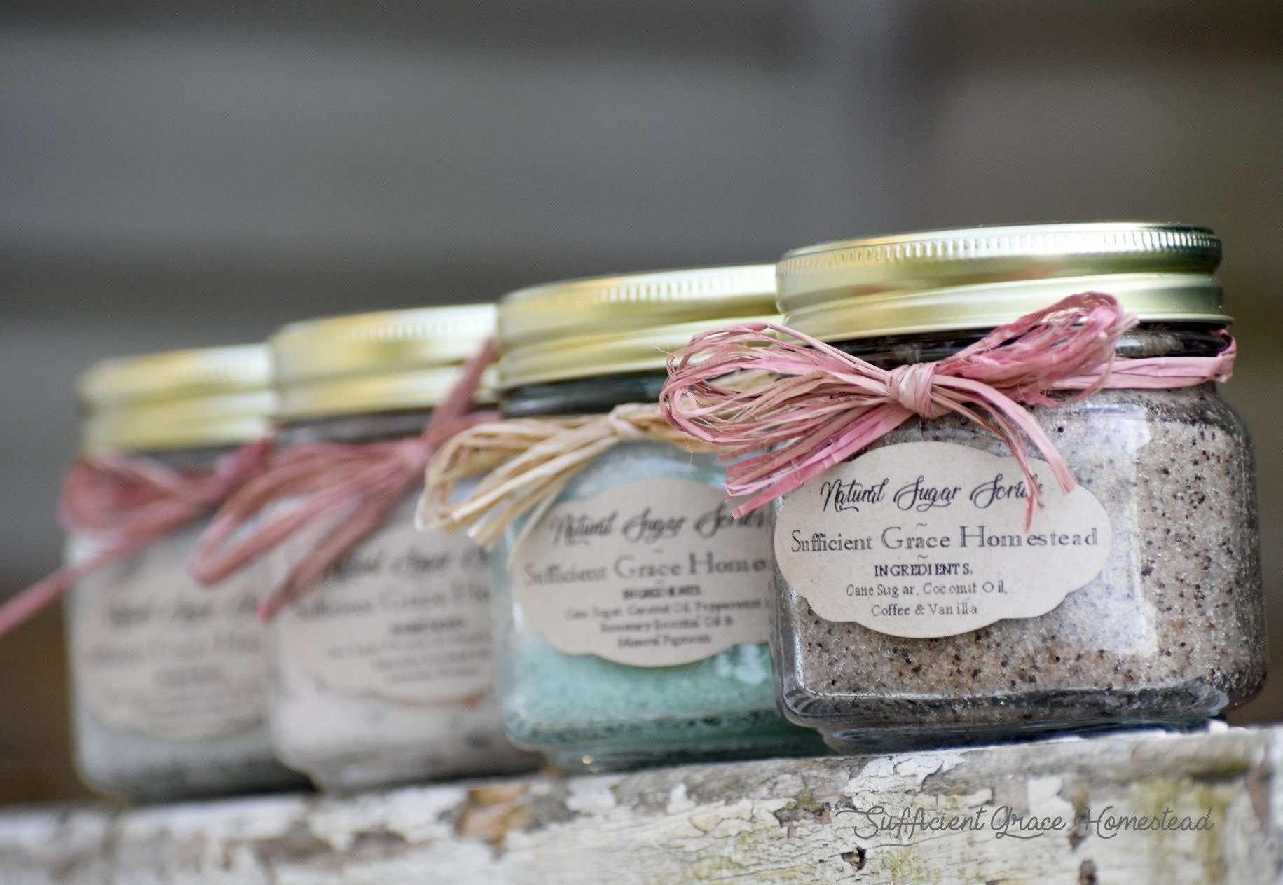 All-natural Mint Green Tea Handcrafted Sugar Scrub/easter/spa Gift ...