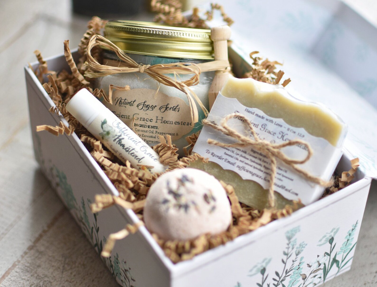 Custom Aromatherapy Spa Gift Set, Natural Skin Care, Relaxing Spa Gift ...