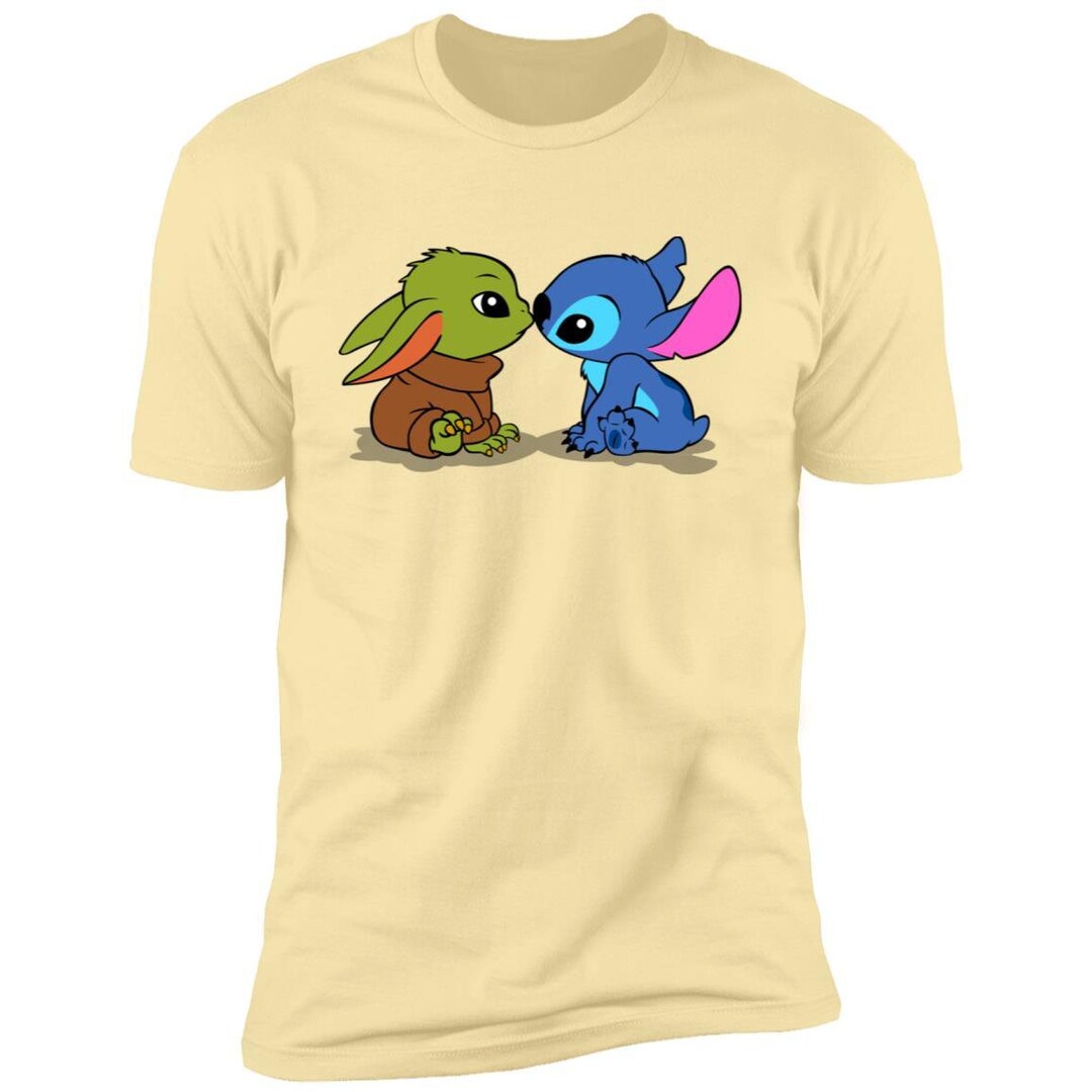 Stitch Yoda Kiss Custom Made Premium T-shirt - Etsy