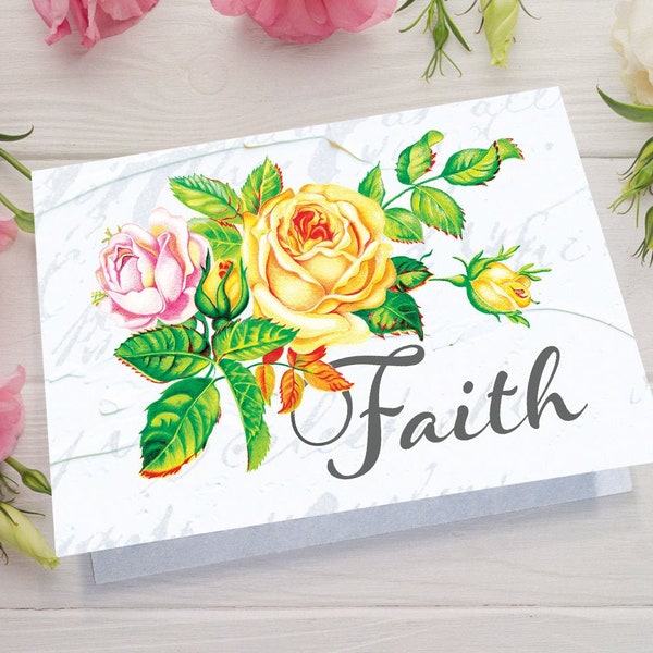 Faith Verse Roses Print 8x10 stand Firm in Your Faith Isaiah 7:9 - Etsy
