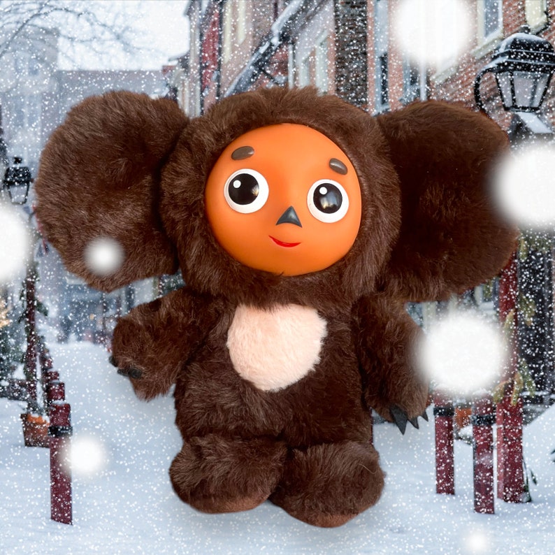 Cheburashka - Vintage Soviet Plush Toy - Figure Doll - Cartoon ...
