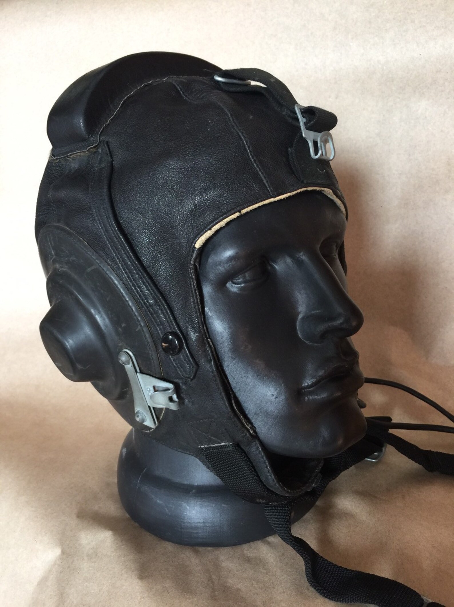 1975 Soviet Pilot Helmet vintage Pilot Helmet 59 Cm Black | Etsy