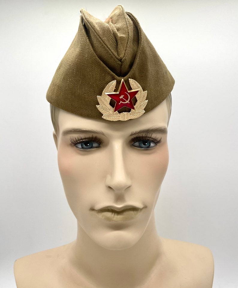 Soviet Soldier Forage - Cap, Garrison Cap - Military , Red Army, USSR ...