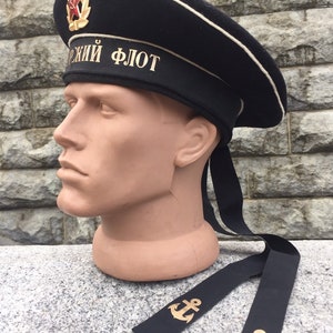 Фуражка ВМФ СССР Матрос Черноморского Флота, СССР, Бескозырка, Военная ...