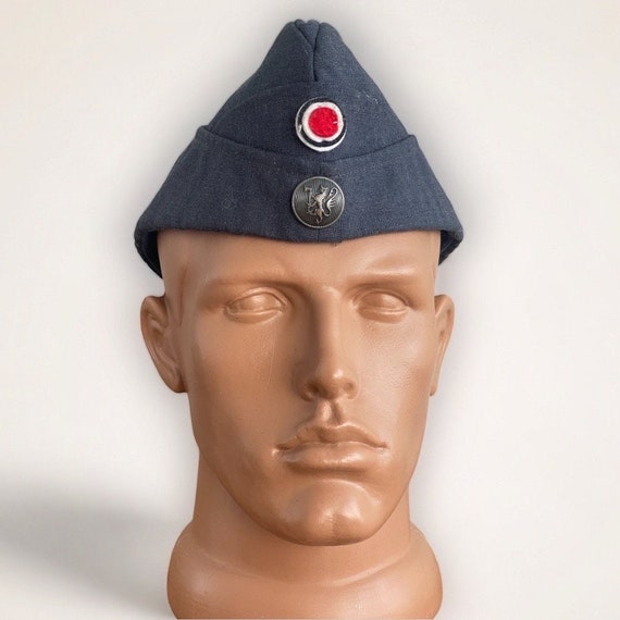 Navy Garrison Cap Wear