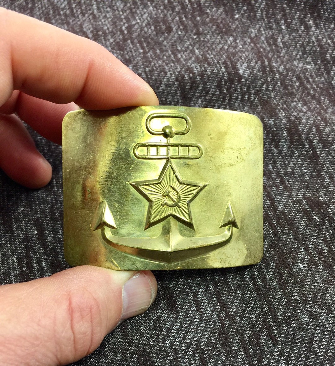 Military Soviet Vintage Army Belt Buckle Navy Brass USSR 1980s - Etsy