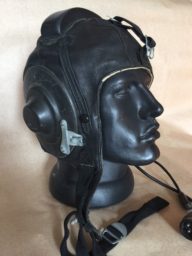 1975 Soviet Pilot Helmet vintage Pilot Helmet 59 Cm Black | Etsy