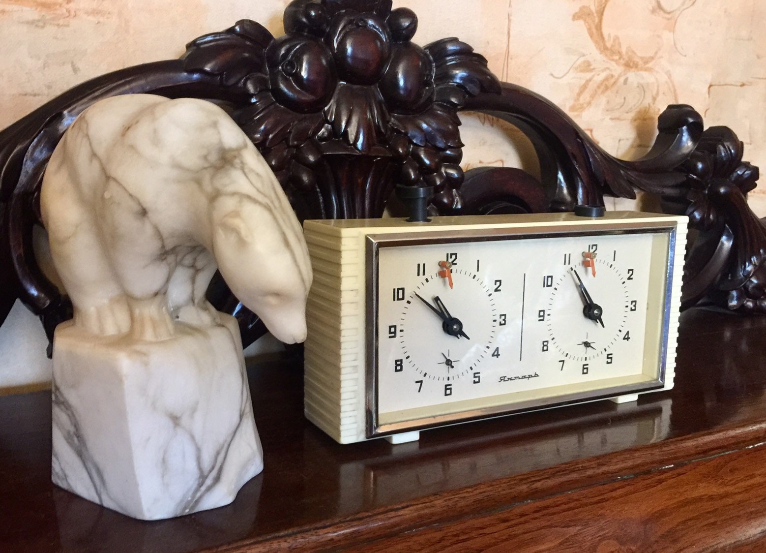 Vintage Chess Clock Jantar Soviet Rare Edition Chess Set Board - Etsy