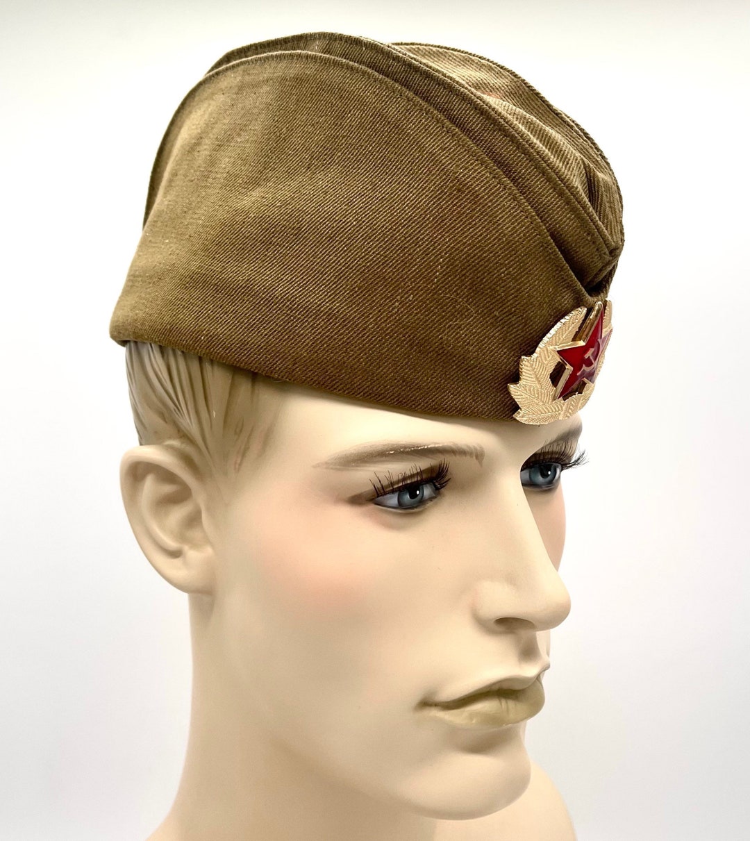 Soviet Soldier Forage - Cap, Garrison Cap - Military , Red Army, USSR ...