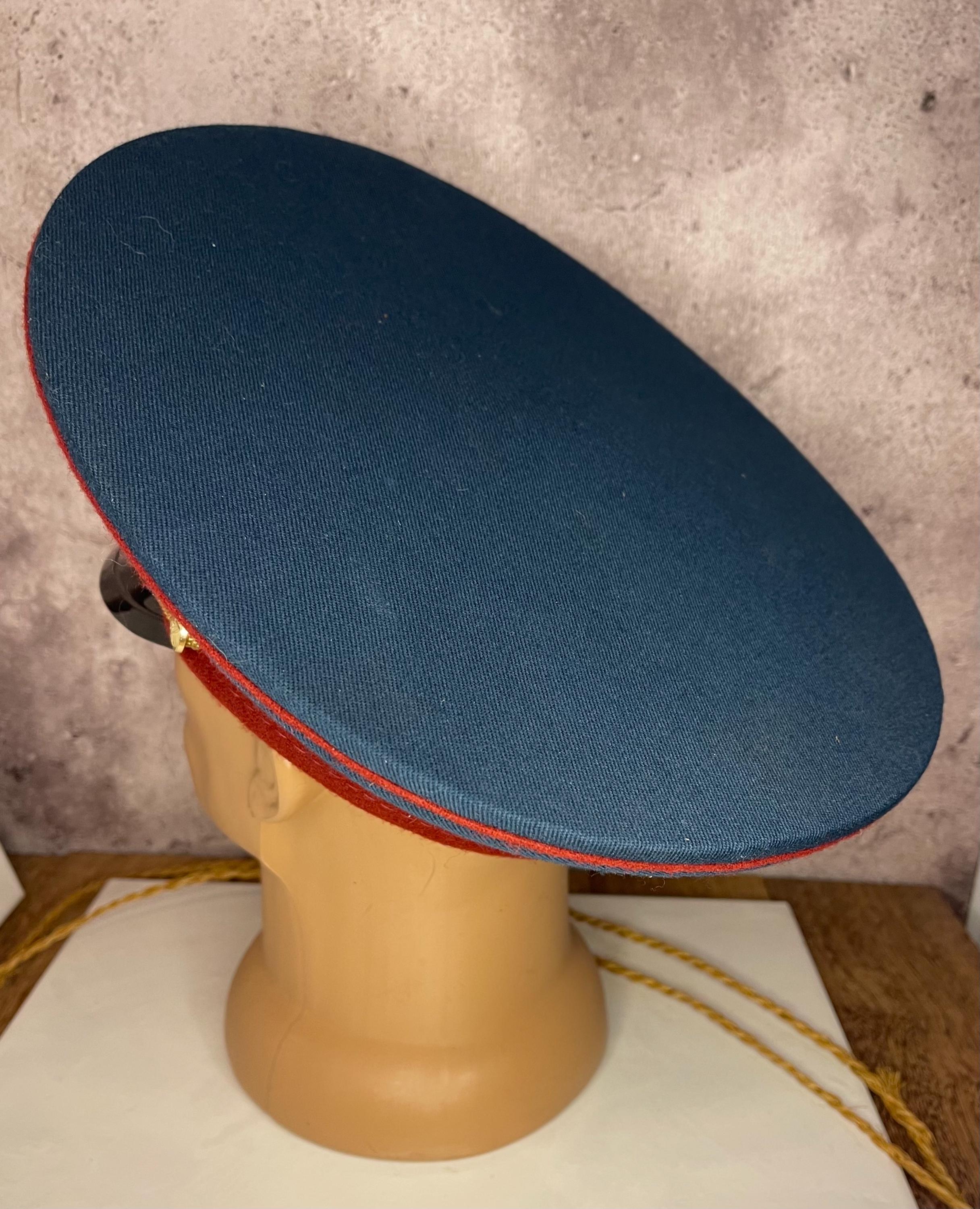 Soviet Vintage Military Commander Visor Cap High Rank Officers Army Hat ...