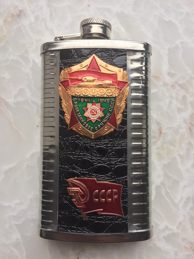 Tank Military Hip Flask Red Army Soviet Army Flask Stainless Steel - Etsy