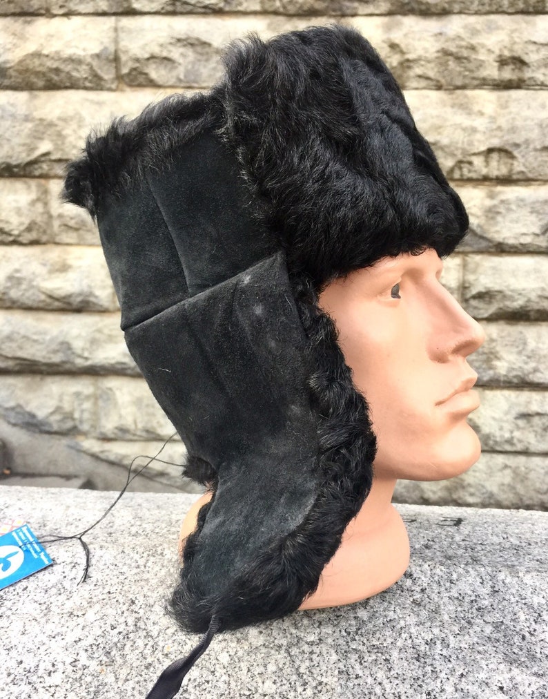 Soviet Army Hat- Authentic Officer's Fur Hat Persian Lamb Red Army ...