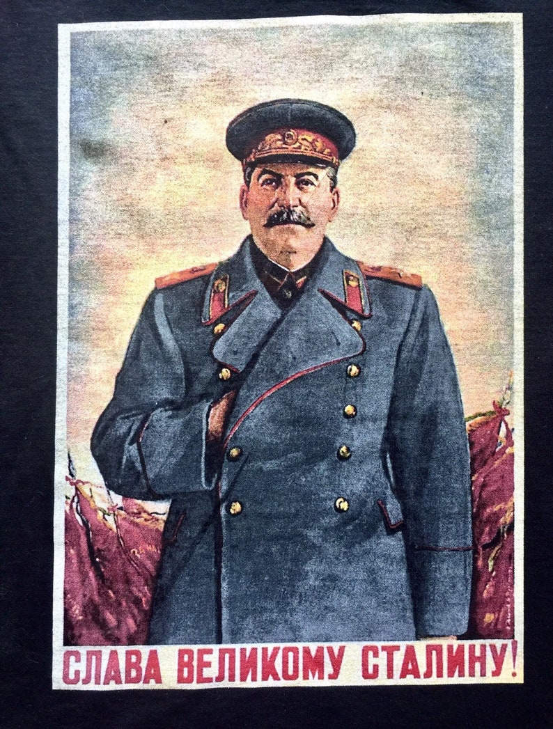 Stalin T-shirt STALIN Joseph soviet Poster Propaganda - Etsy