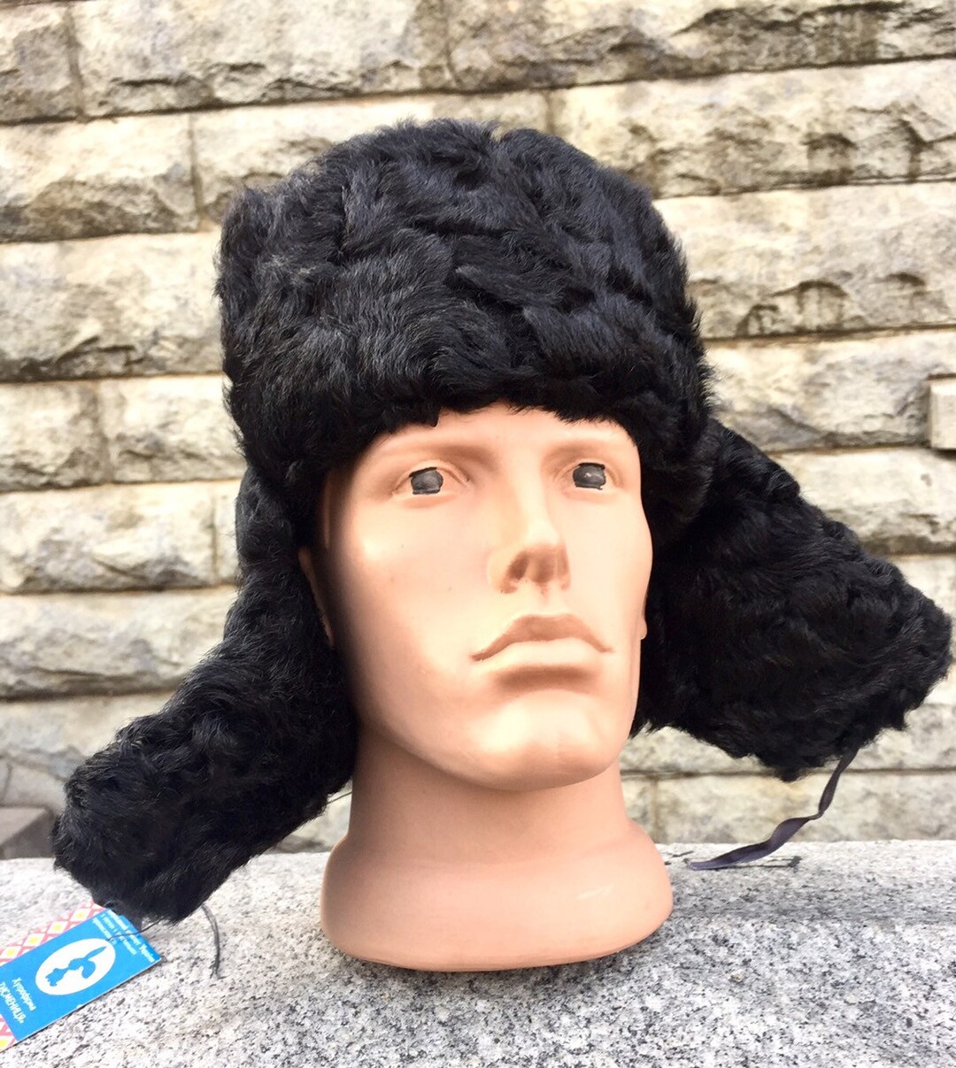 Soviet Army Hat Authentic Officer's Fur Hat Persian Lamb Red Army,black ...