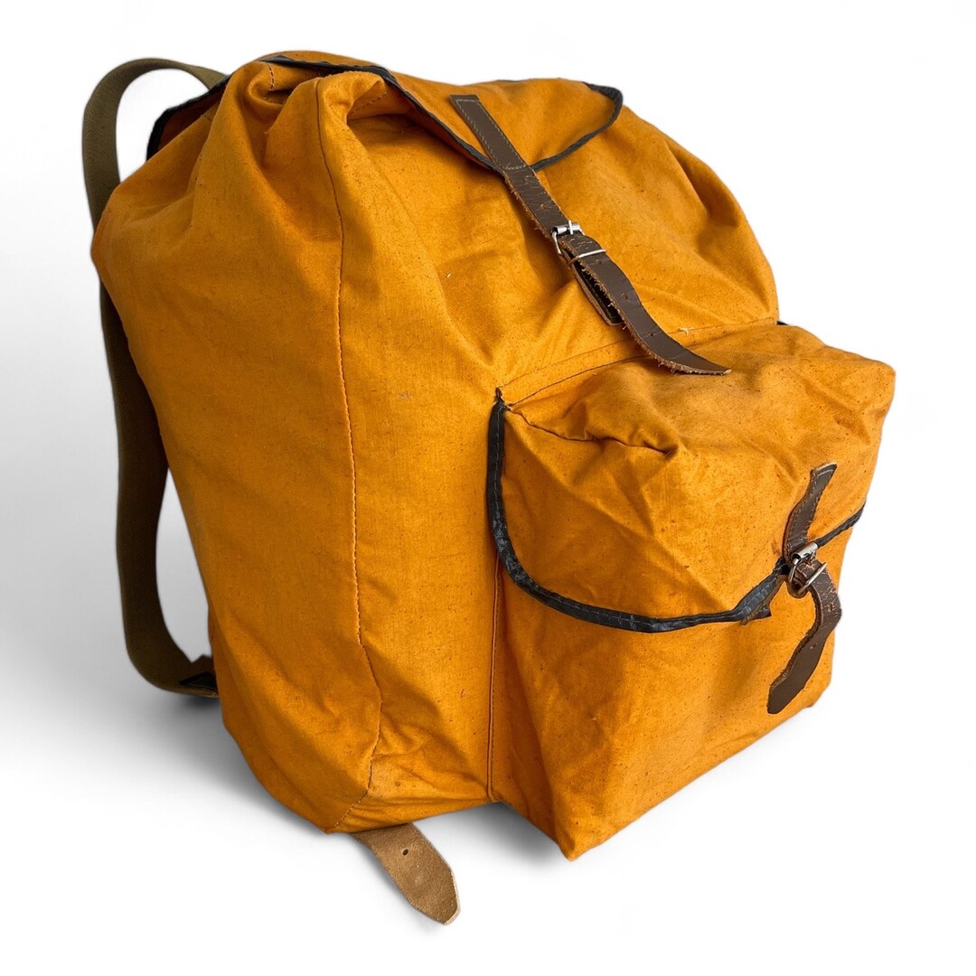 Vintage Soviet Backpack Hiking Camping Orange Toned Made in USSR 1980’s ...