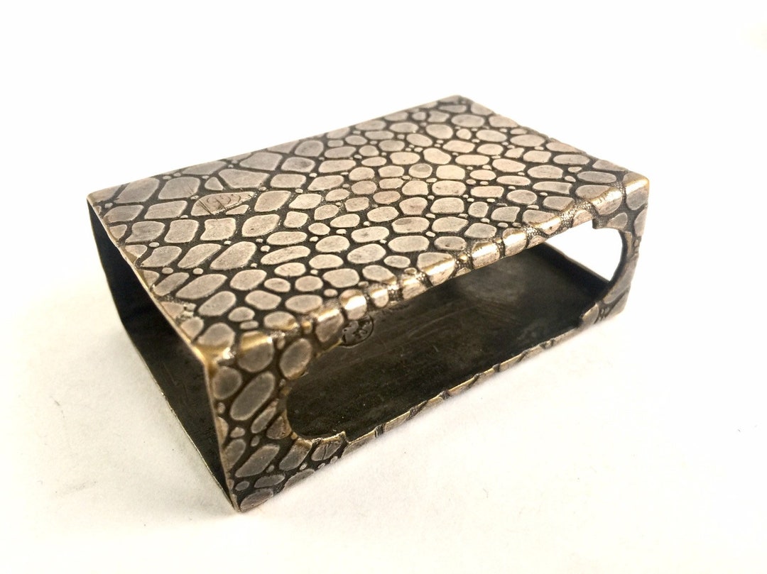 FRAGET Matchbox Holder Imperial Antique Silver-plated Brass Matchbox ...