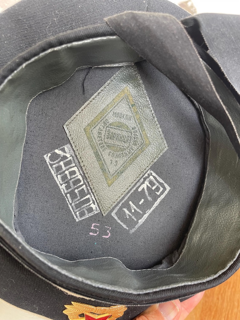 Soviet Navy Cap - Безкозырка - Sailor Hat- Size 53 - North Fleet - USSR ...