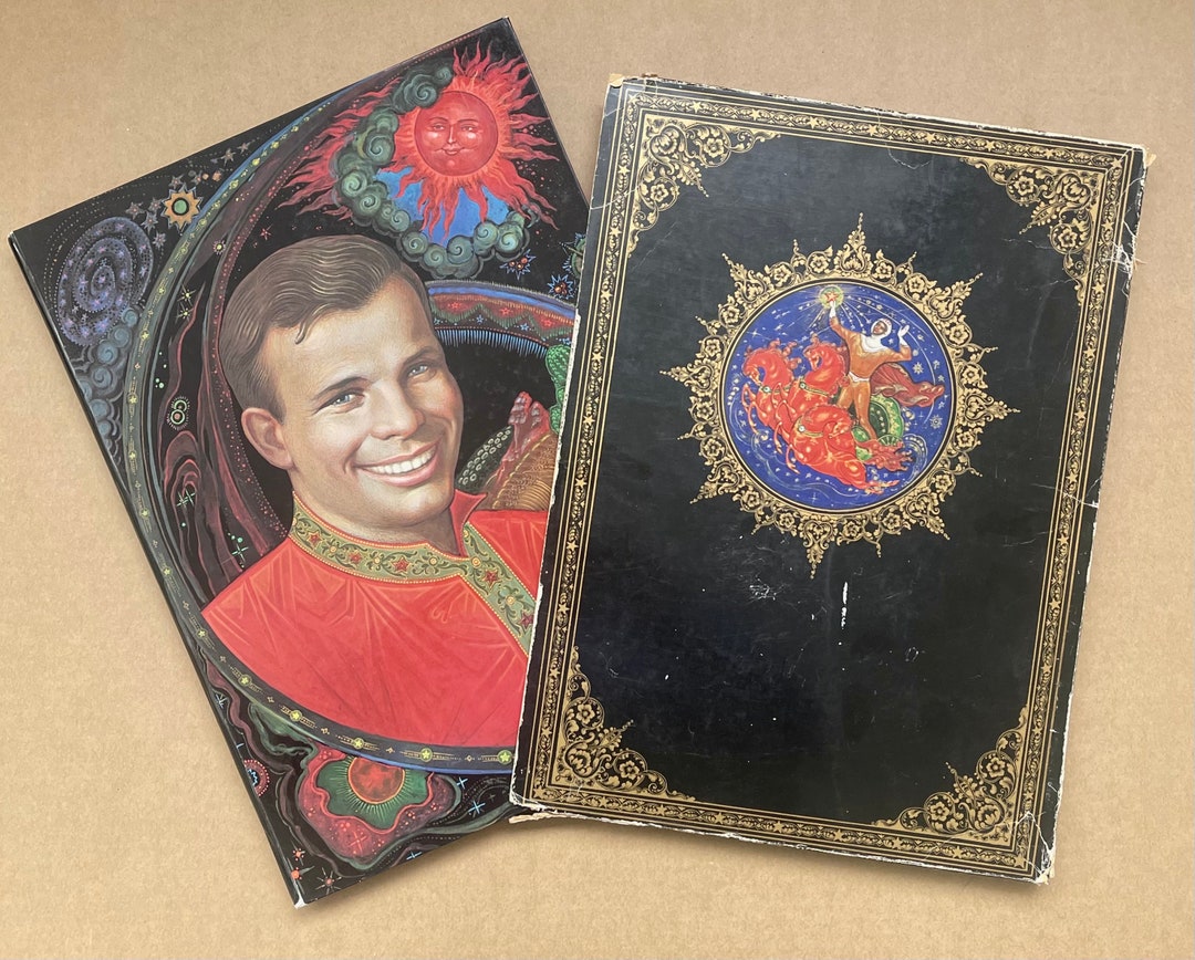 Collectible Art Book - , Yuri Gagarin ,art of Palekh, Made in USSR ...