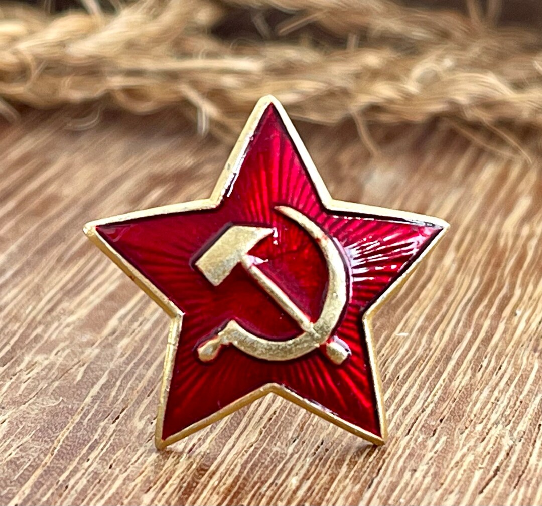 Red Star Badge Pin Cap Hat Soviet Military Army USSR - Etsy