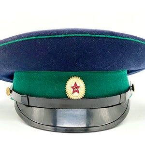 Vintage Soviet Army Hat - High Rank Officer’s Visor Cap , Military ...
