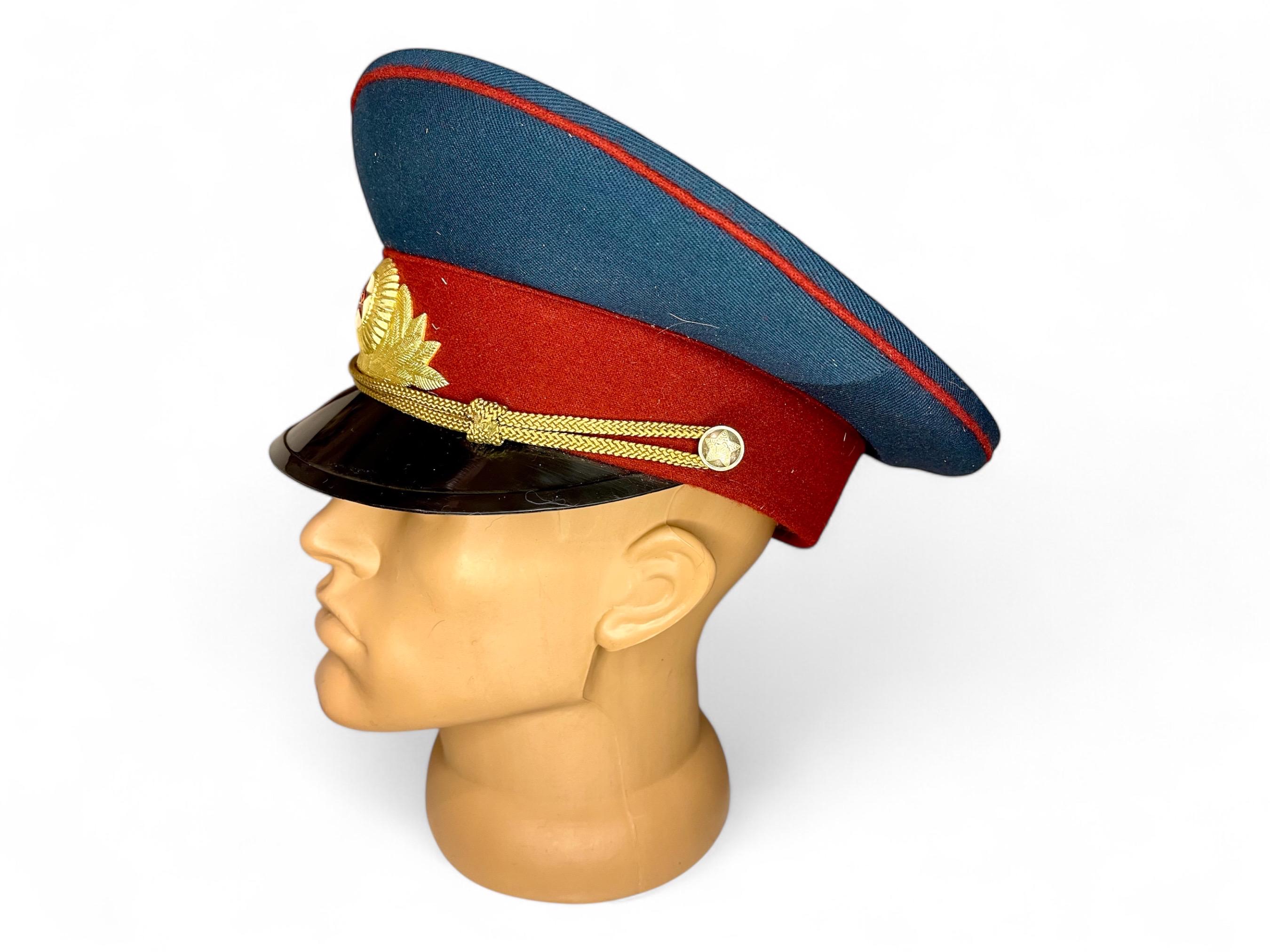 Soviet Vintage Military Commander Visor Cap High Rank Officers Army Hat ...