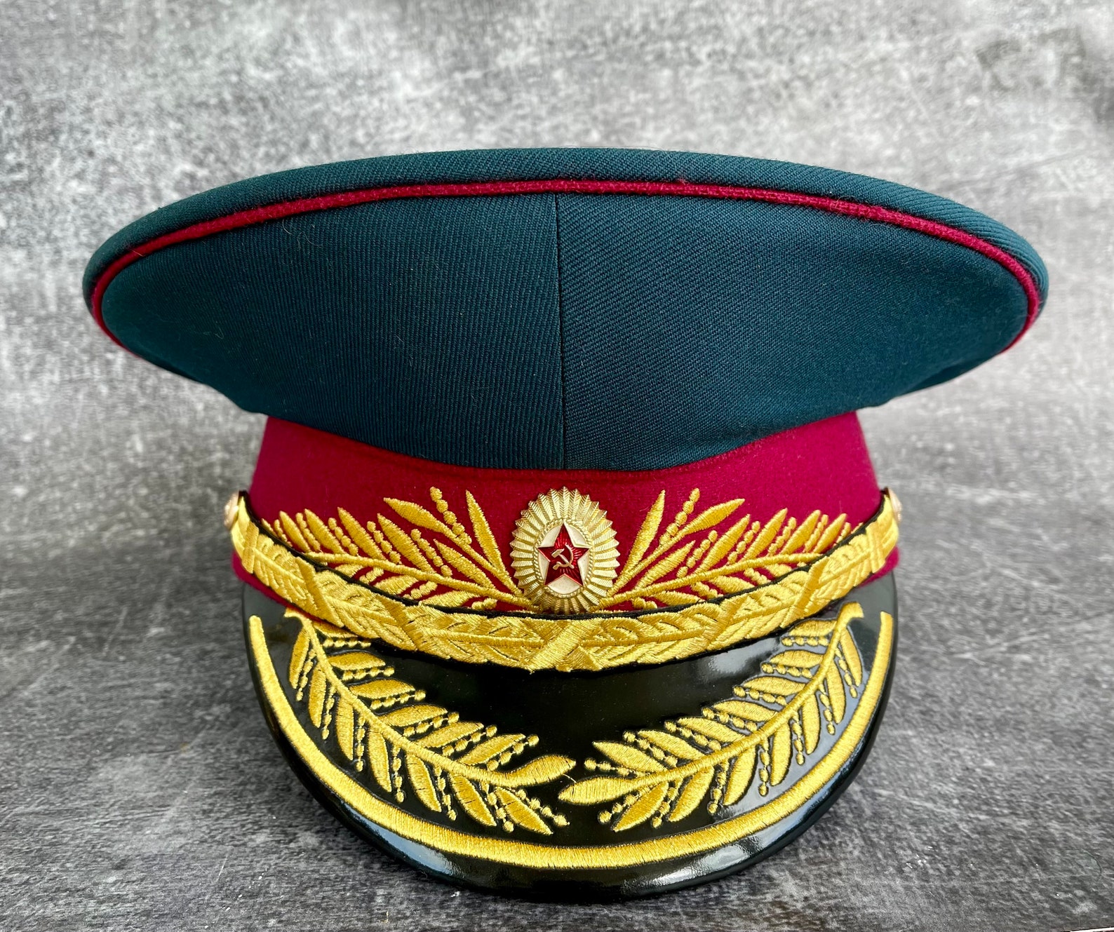 Soviet General Cap Vintage General Rank Visor CapRed Army | Etsy