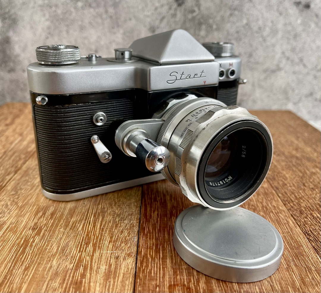 START Film Camera Rare Soviet Vintage 35 Mm W/ Lens Helios-44 USSR KMZ ...