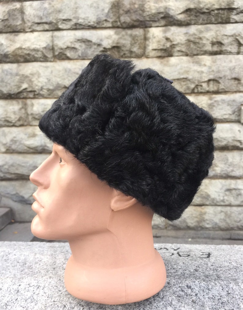 Soviet Army Hat- Authentic Officer's Fur Hat Persian Lamb Red Army ...