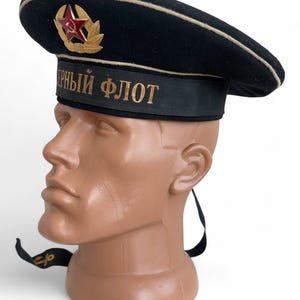 Soviet Navy Cap - Безкозырка - Sailor Hat- Size 53 - North Fleet - USSR ...