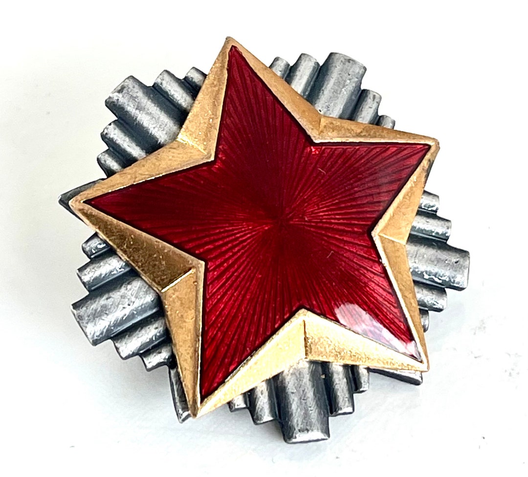 Югославский военный значок, кокарда, кепка, красная звезда, СФРЮ ...