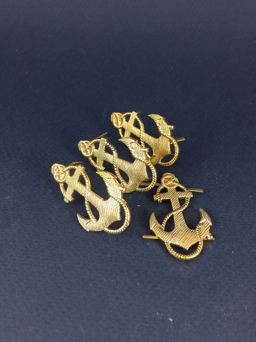 Soviet Navy Cockade Anchor vintage Soviet Military Uniform Badge,set of ...