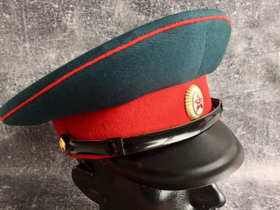 Militaria Collectibles Authentic Officers Cap Old Vintage Soviet ...