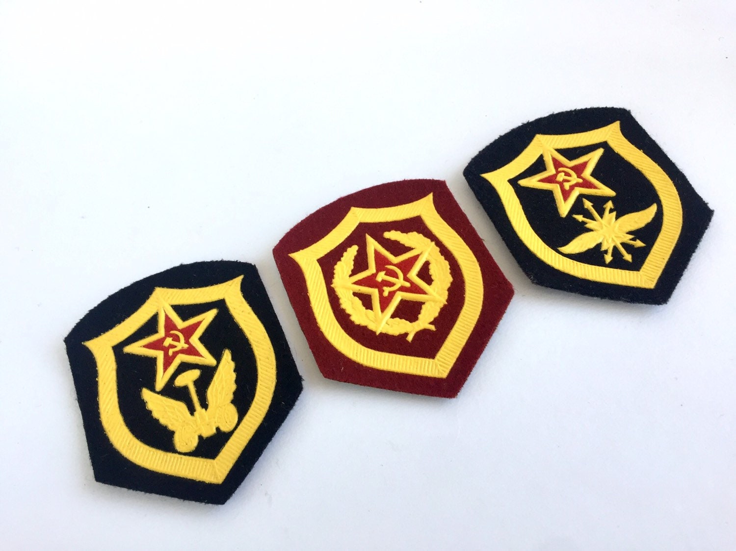 Set of 3 Military Patches Vintage Soviet Patches Combat | Etsy